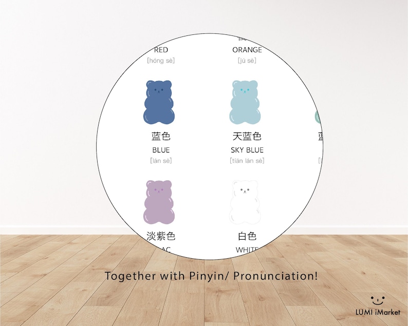 10 Bilingual English Simplified Chinese Pinyin Educational Posters ...