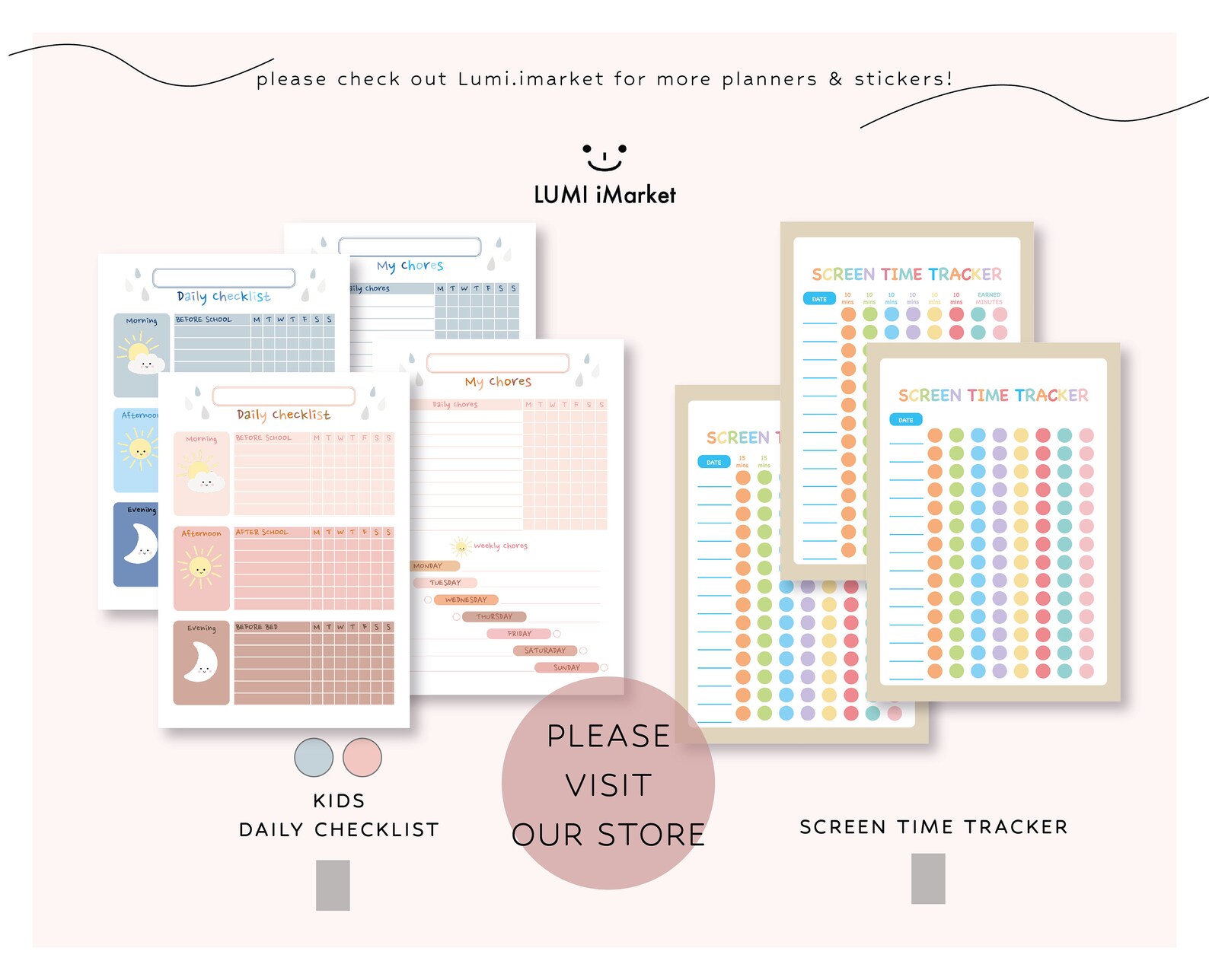 Screen Time Chart Checklist | Daily Screen Time Schedule | Summer ...