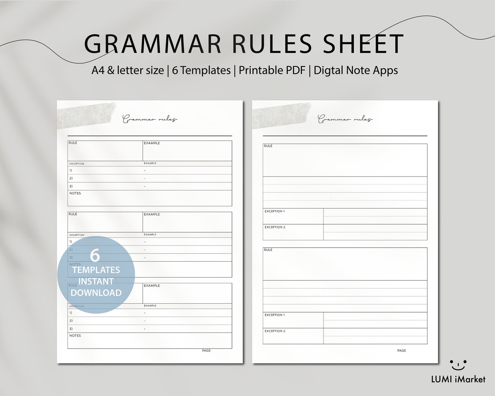 Grammar Rules List | Grammar Worksheet | Language Study Planner ...