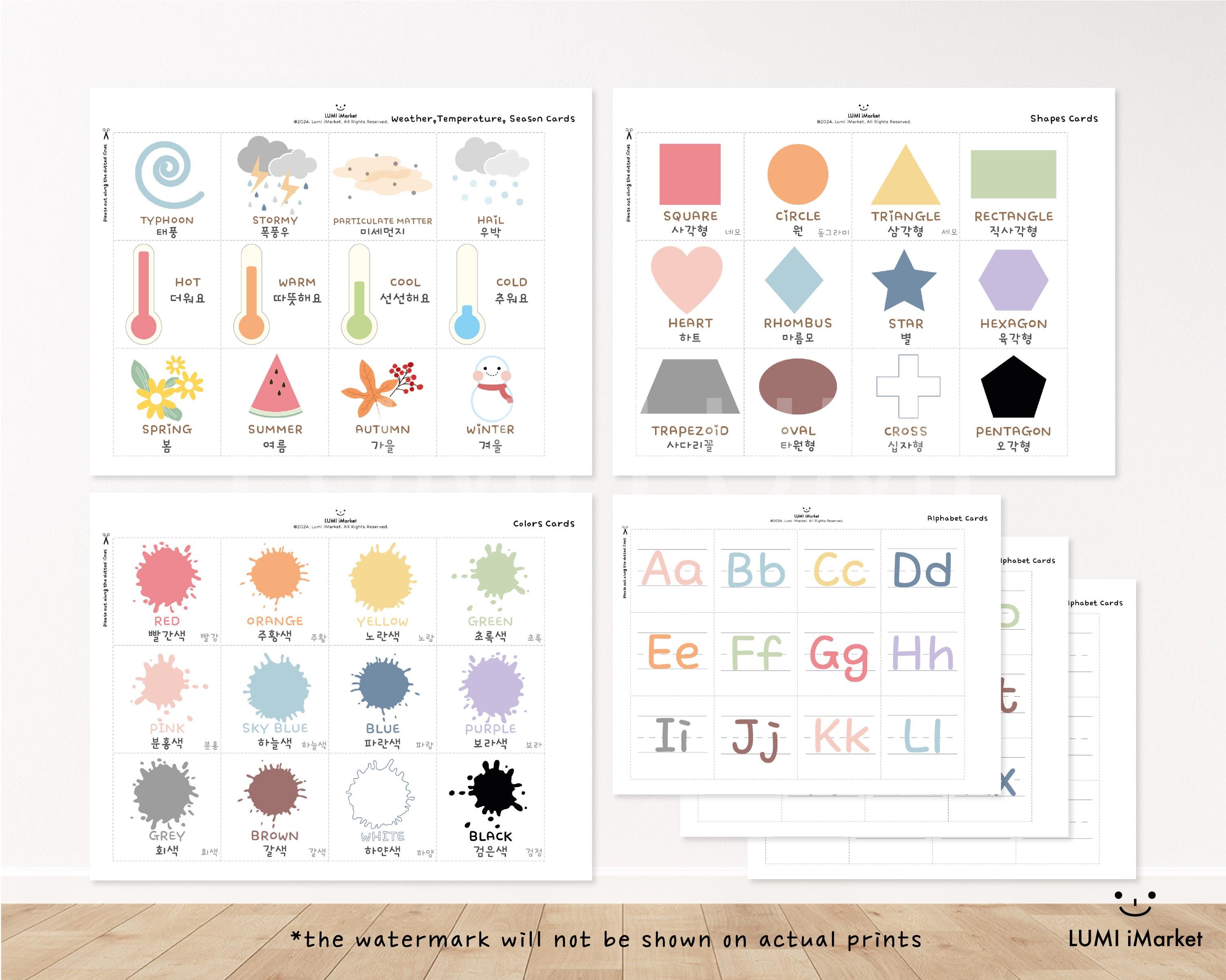 Bilingual Korean Daily Morning Board | Circle Time Board | Toddler ...