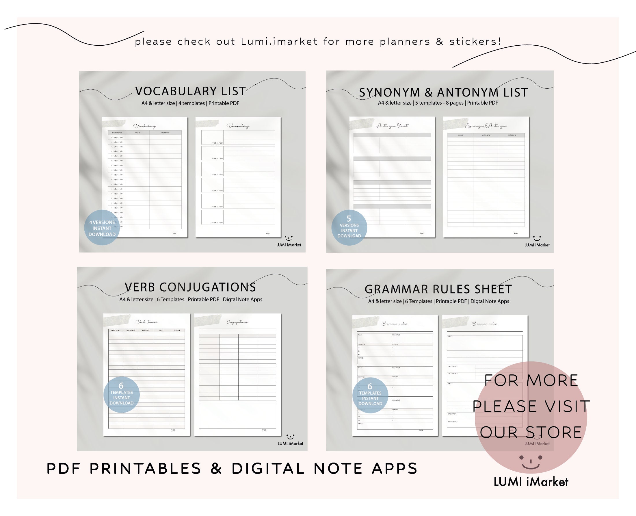 GRAPHICS Vocabulary Templates Printable Worksheet | Vocabulary Practice ...