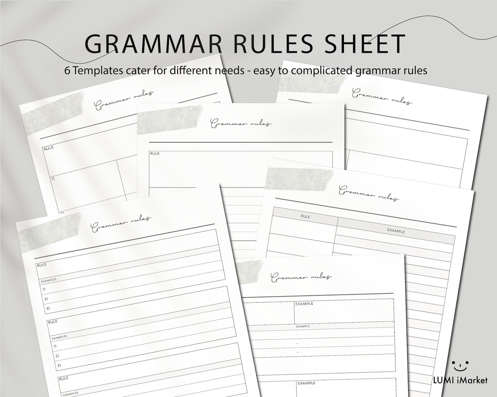 Grammar Rules List | Grammar Worksheet | Language Study Planner ...