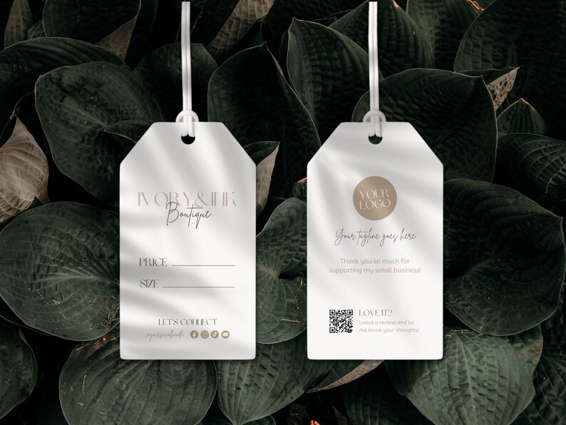 Custom Price Tags Template | Product Hang Tag Template | Hang Tags for ...