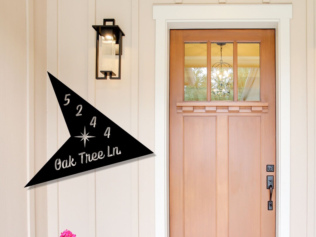 Retro House Numbers Mid Century Modern Number House - Etsy