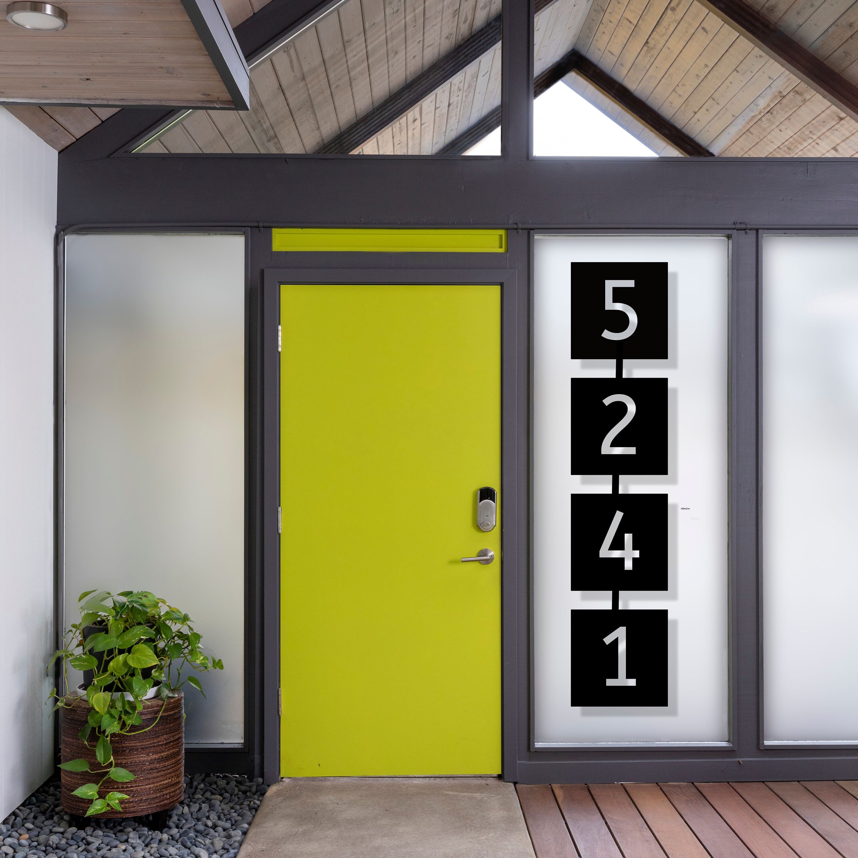 Retro House Numbers Mid Century House Number House Numbers - Etsy