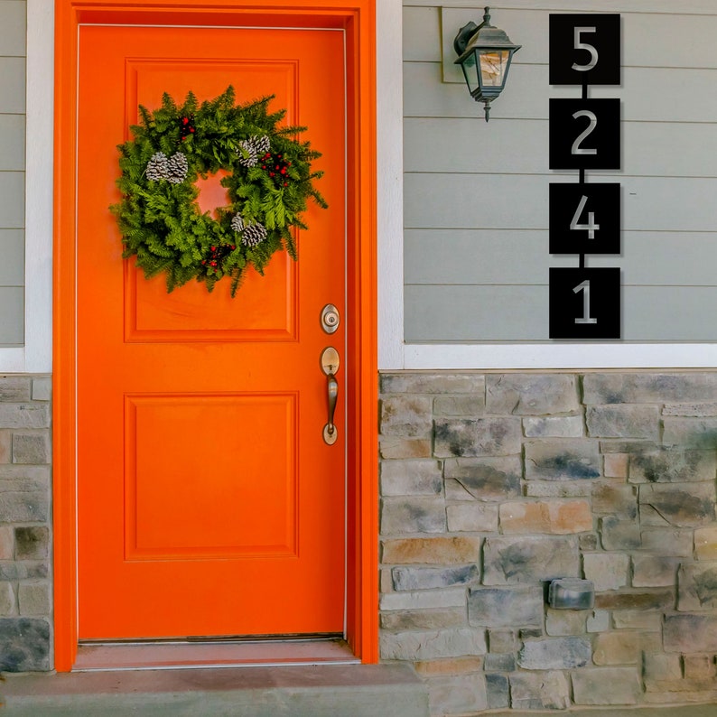 Retro House Numbers Mid Century House Number House Numbers - Etsy