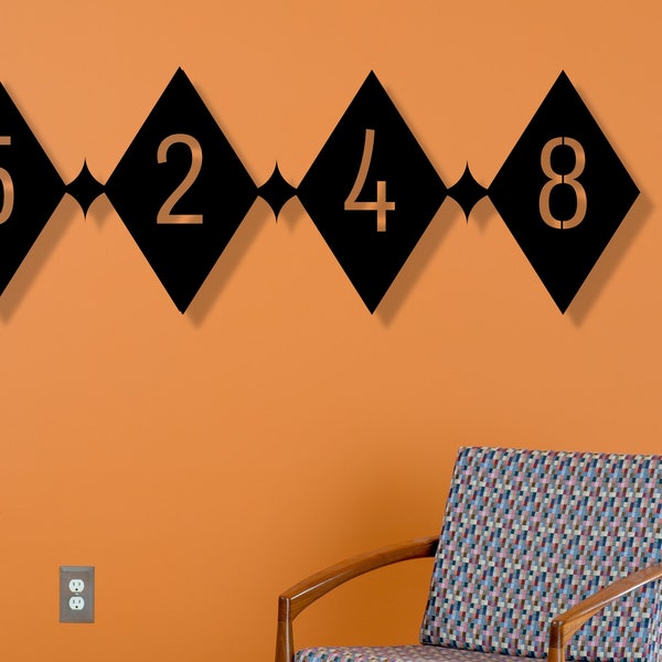 Mid Century Modern House Numbers - Etsy
