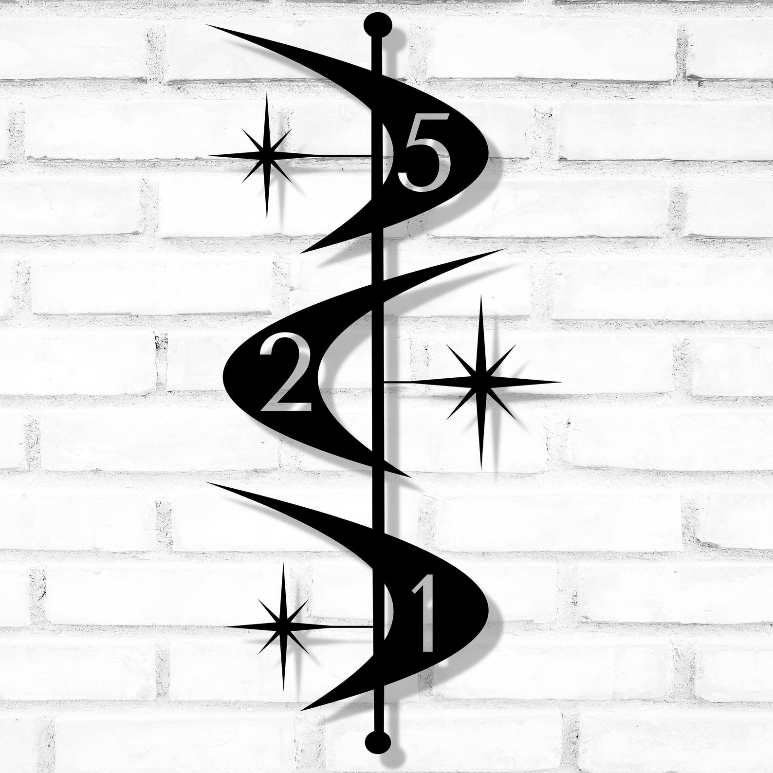 Personalized Retro Address Sign Mid Century Modern Custom - Etsy