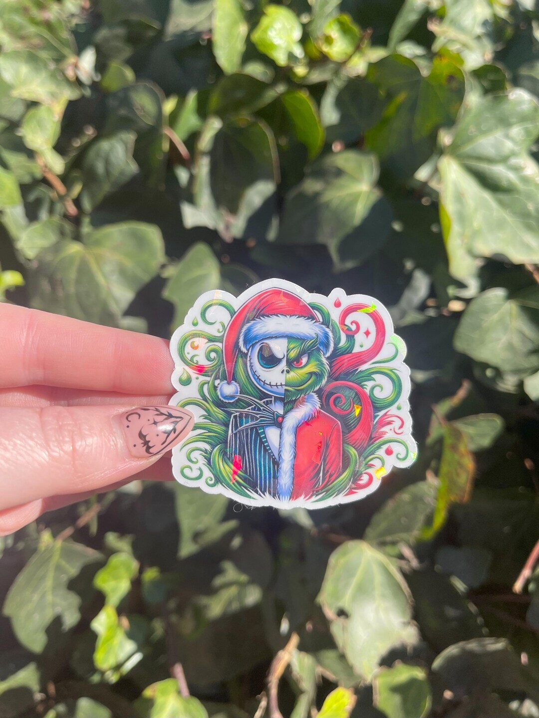 Nightmare Christmas Movie Sticker Holiday Characters Sticker Kindle ...