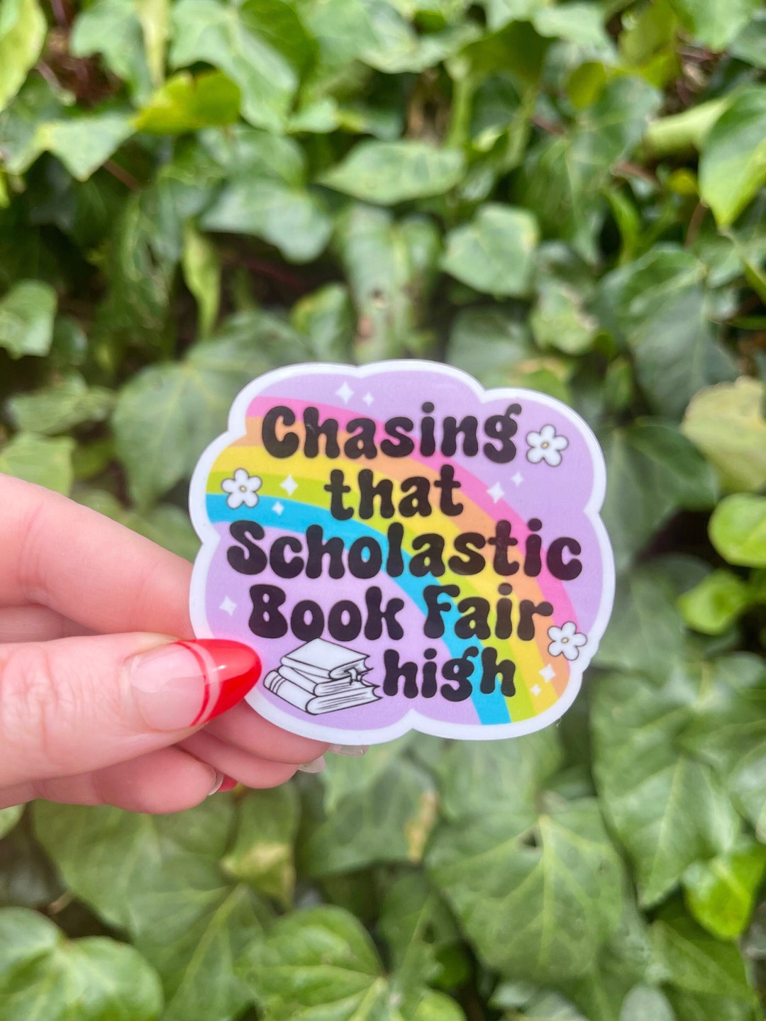 Chasing That Scholastic Book Fair High | Bookish Sticker | Kindle ...