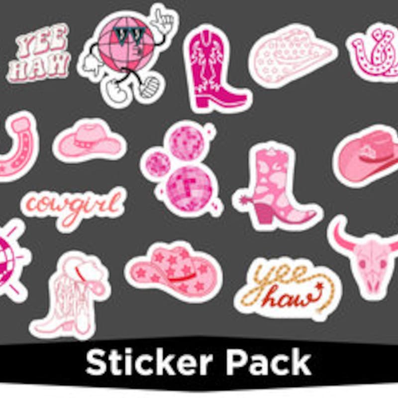 Cowgirl Stickers - Etsy