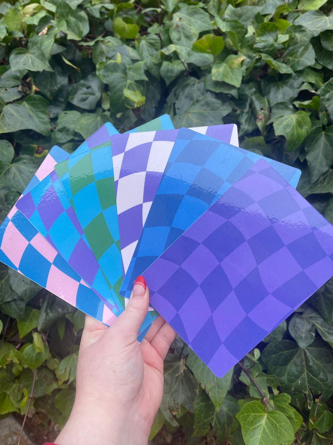 Kindle Cardstock Insert | Kindle Skins | Warped Checkered Patterns ...