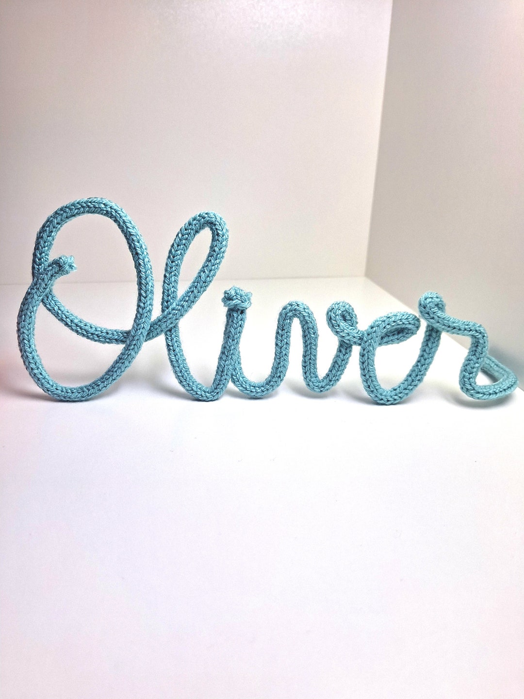 Wall Hanging Custom Knitted Initials Decor - Words - Names - Quotes ...