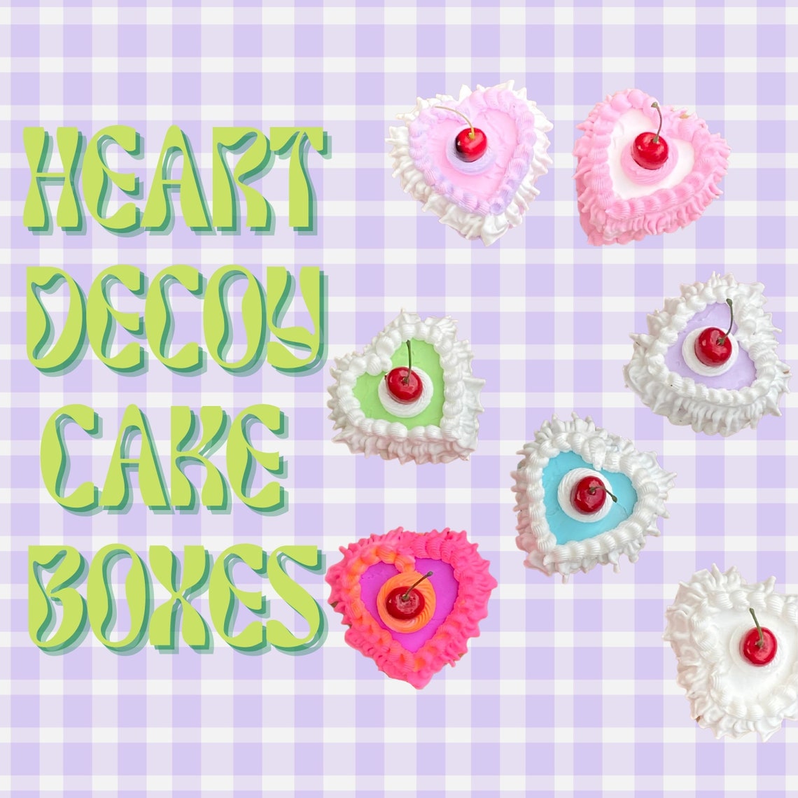 Heart Shaped Decoy Cake / Fake Cake Box Custom Design - Etsy