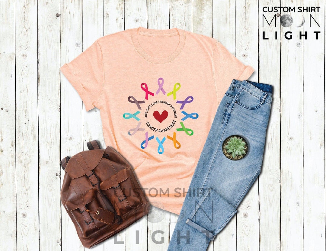 Cancer Support Squad Shirt,cancer Ribbon T-shirt,cancer Awareness Shirt ...
