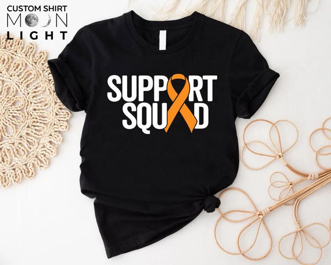Kidney Cancer Awareness Support Squad Shirt ,leukemia Awareness Shirt ...