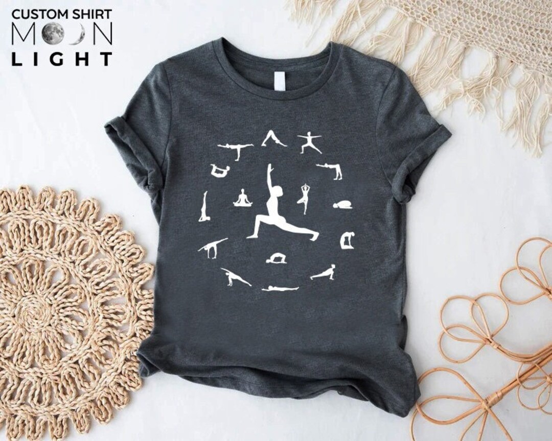 Yoga Shirt, Yoga Lover Gift, Yoga Poses Shirt, Meditation Shirt ...