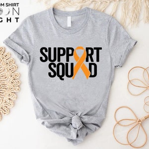 Kidney Cancer Awareness Support Squad Shirt ,leukemia Awareness Shirt ...