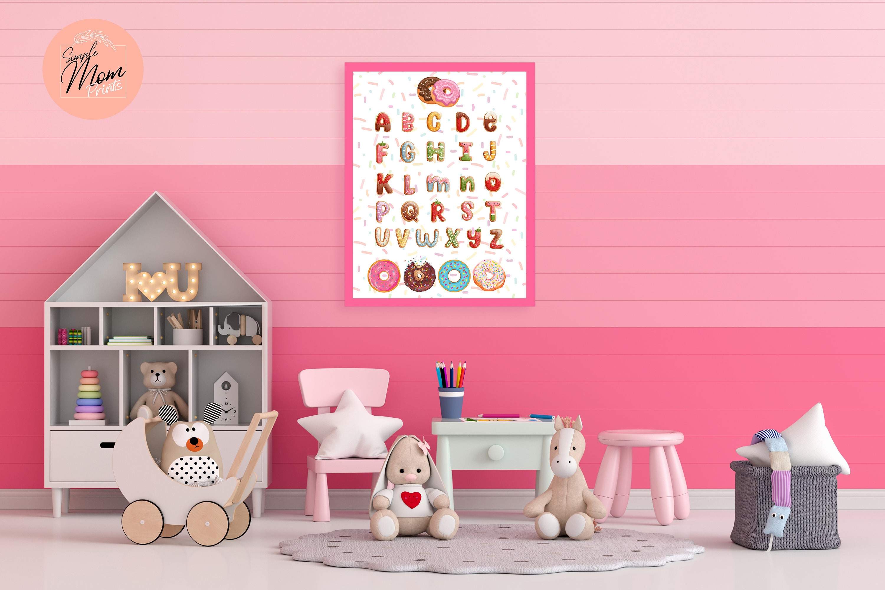 Alfabeto Imprimible Arte de pared Póster educativo Tema - Etsy México