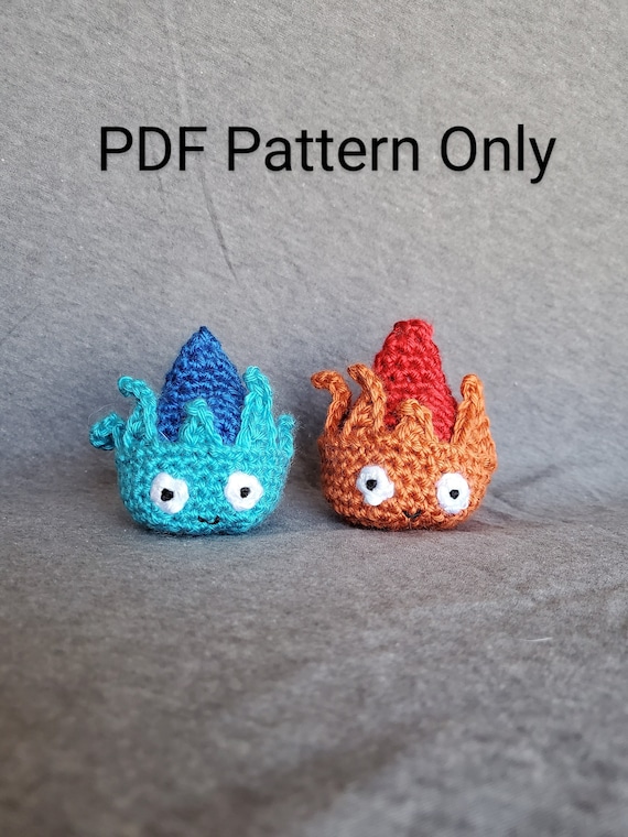 Calcifer the Fire Demon Inspired Crochet Pattern PDF - Etsy