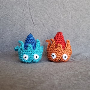 Calcifer the Fire Demon Inspired Amigurumi Studio Ghibli - Etsy