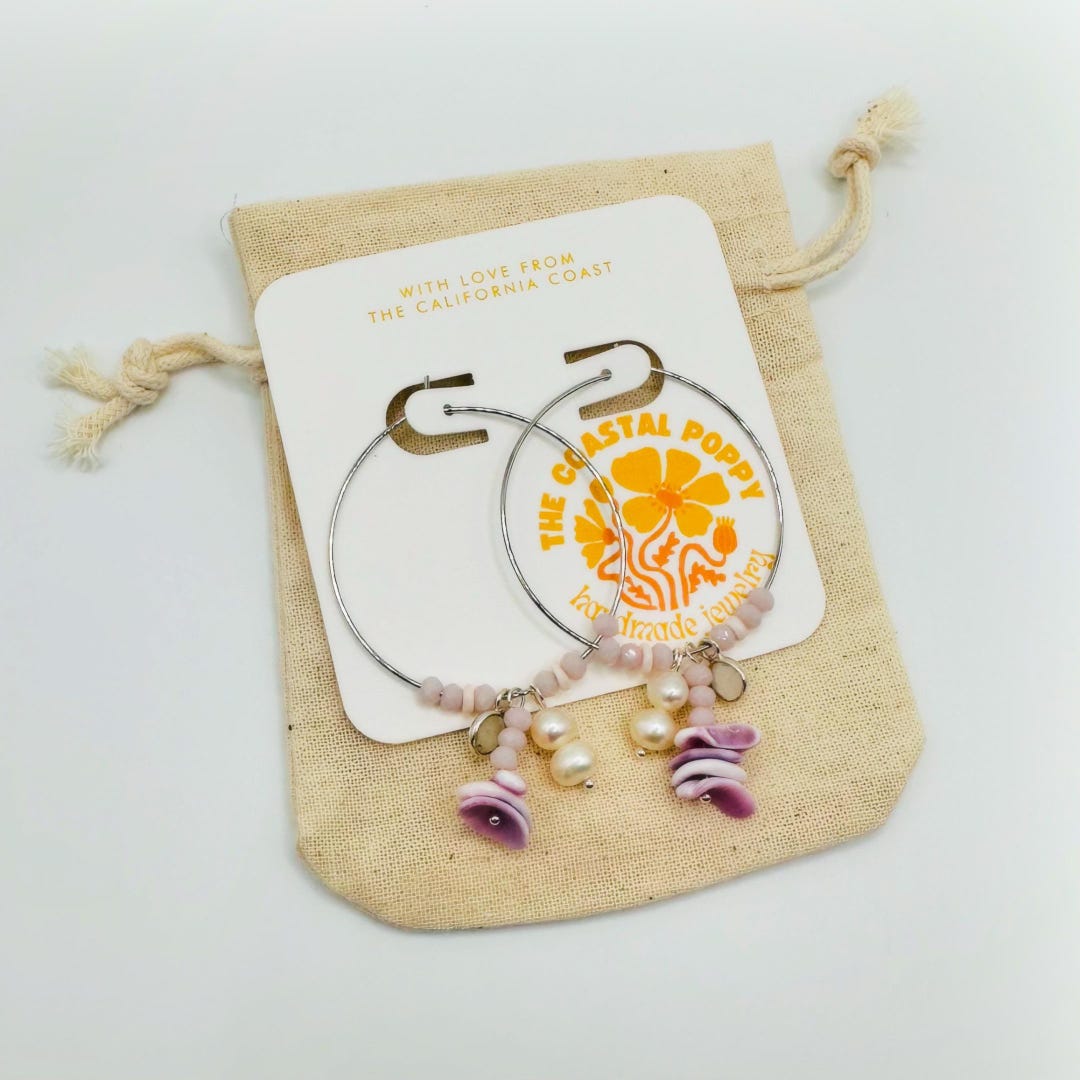 Charmed White Gold-filled Hoops - Etsy