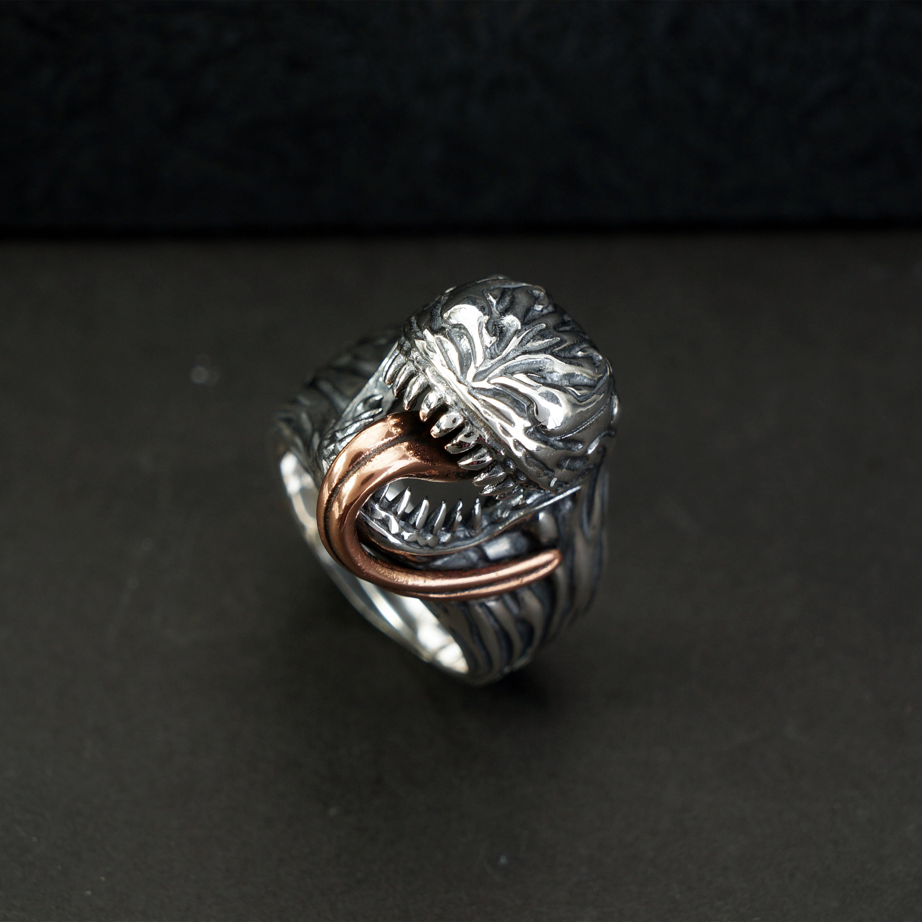 Pure Silver Venom Ring-marvel Superhero Ring-guardian Ring Dark Punk ...