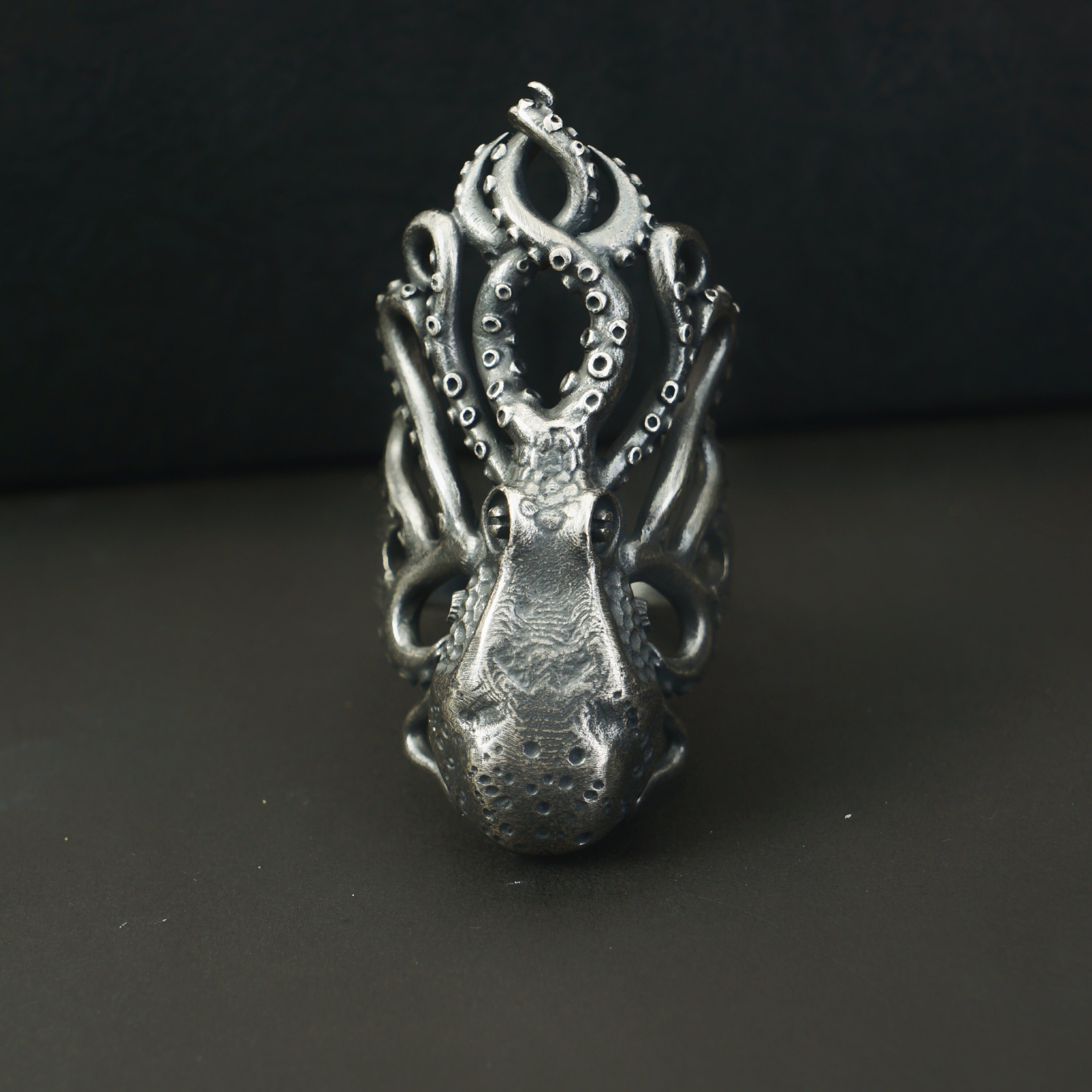 Large Octopus Ring for Men,sterling Silver Octopus Ring,personalized ...