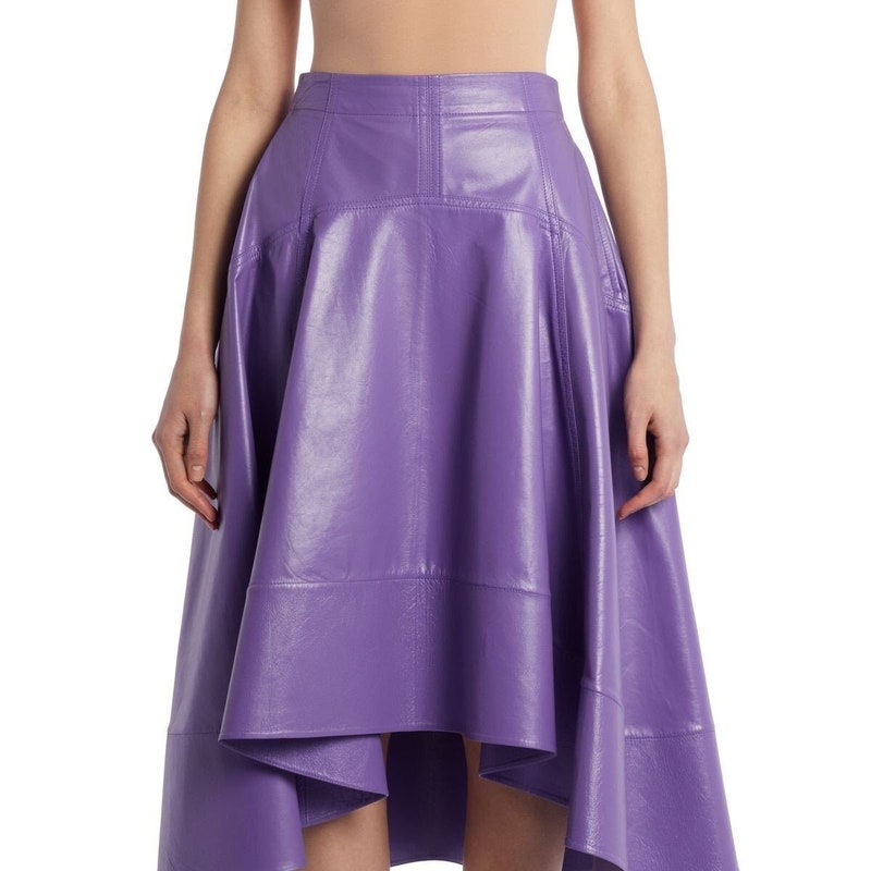 Leather Maxi Skirt - Etsy