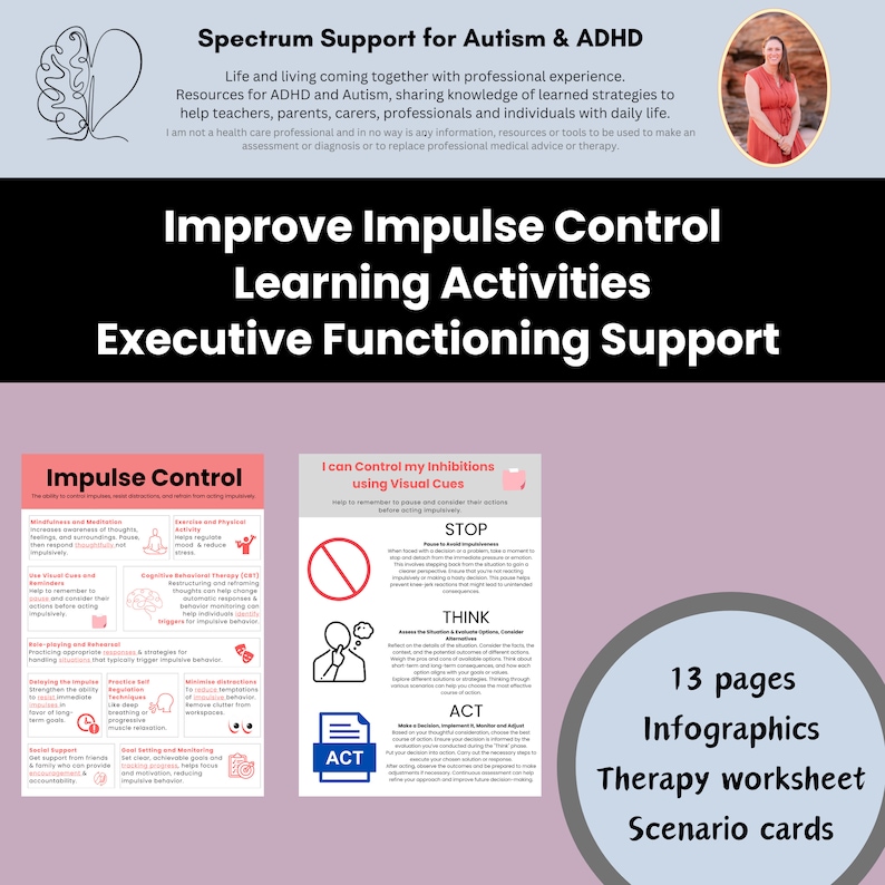 Impulse Control Activities: ADHD, Autism, Executive Functioning ...