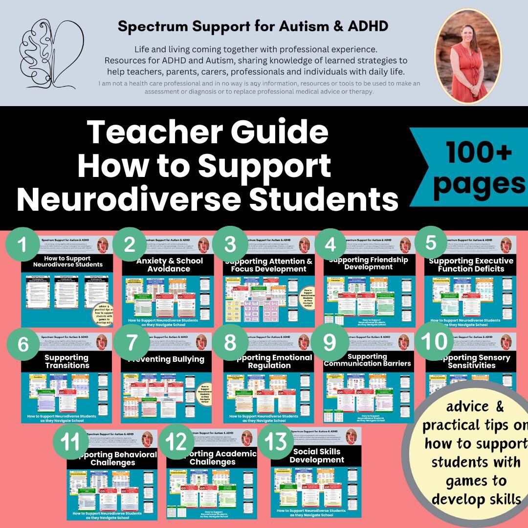 Inclusive Classroom Teacher Resource Support Autism ADHD Coaching Kit ...