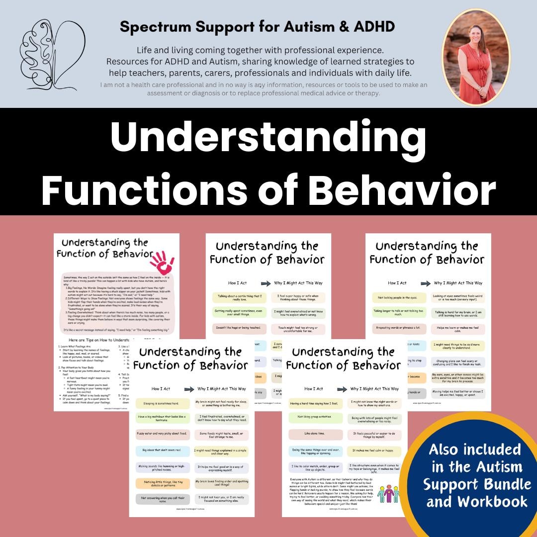Autism Behavior Cheat Sheet Explains Common Reasons for Behaviors ...
