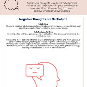The Power of Positive Thinking Reframe Thinking Negative Into Positive ...