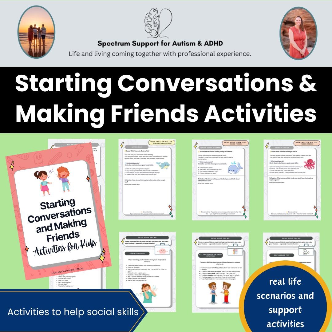 Social Skills Activities for Starting Conversations and Making Friends ...