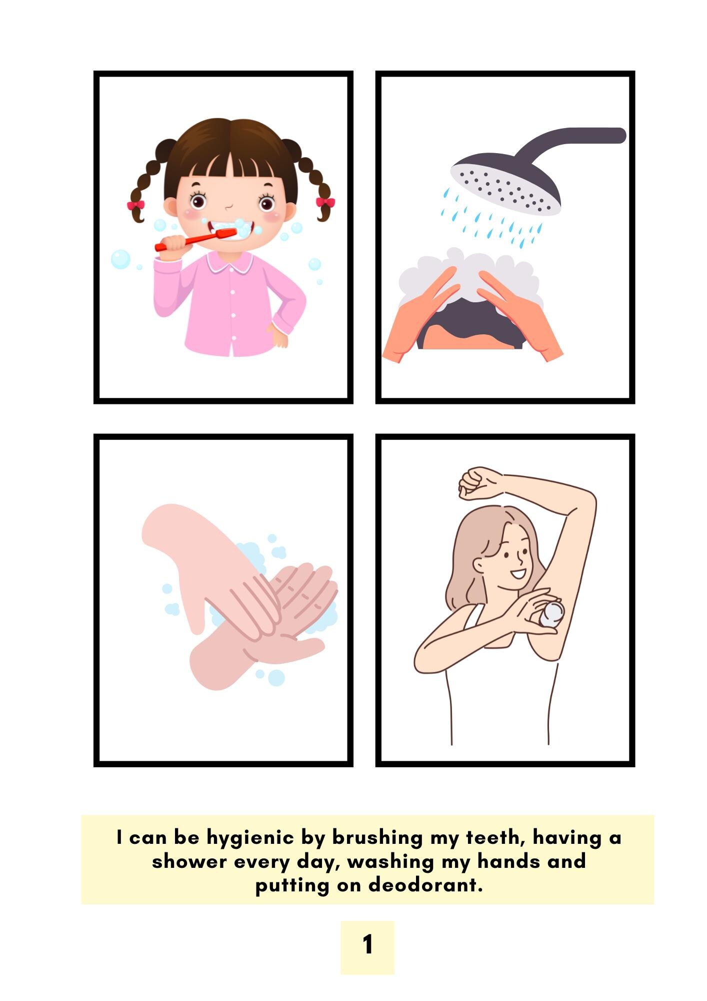 Personal Hygiene Social Story: Autism Visual Support (31 Pages) - Etsy