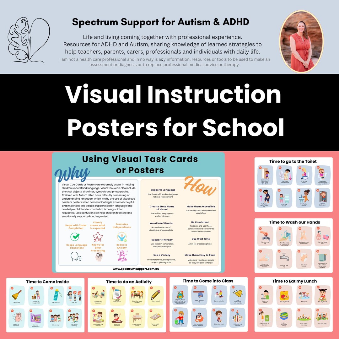 Inclusive Classroom Management Instructions Step by Step Visual Daily ...