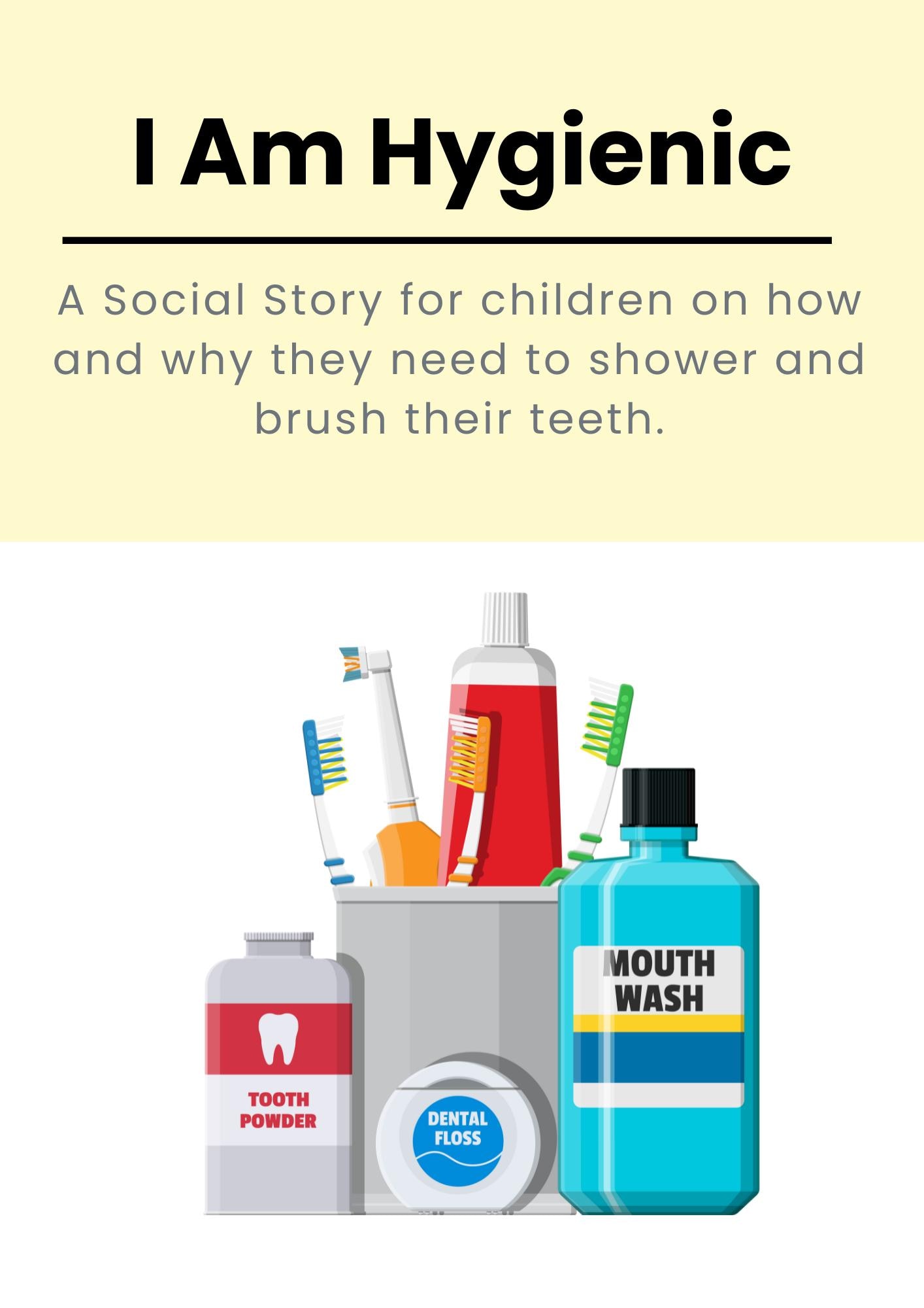 Personal Hygiene Social Story: Autism Visual Support (31 Pages) - Etsy
