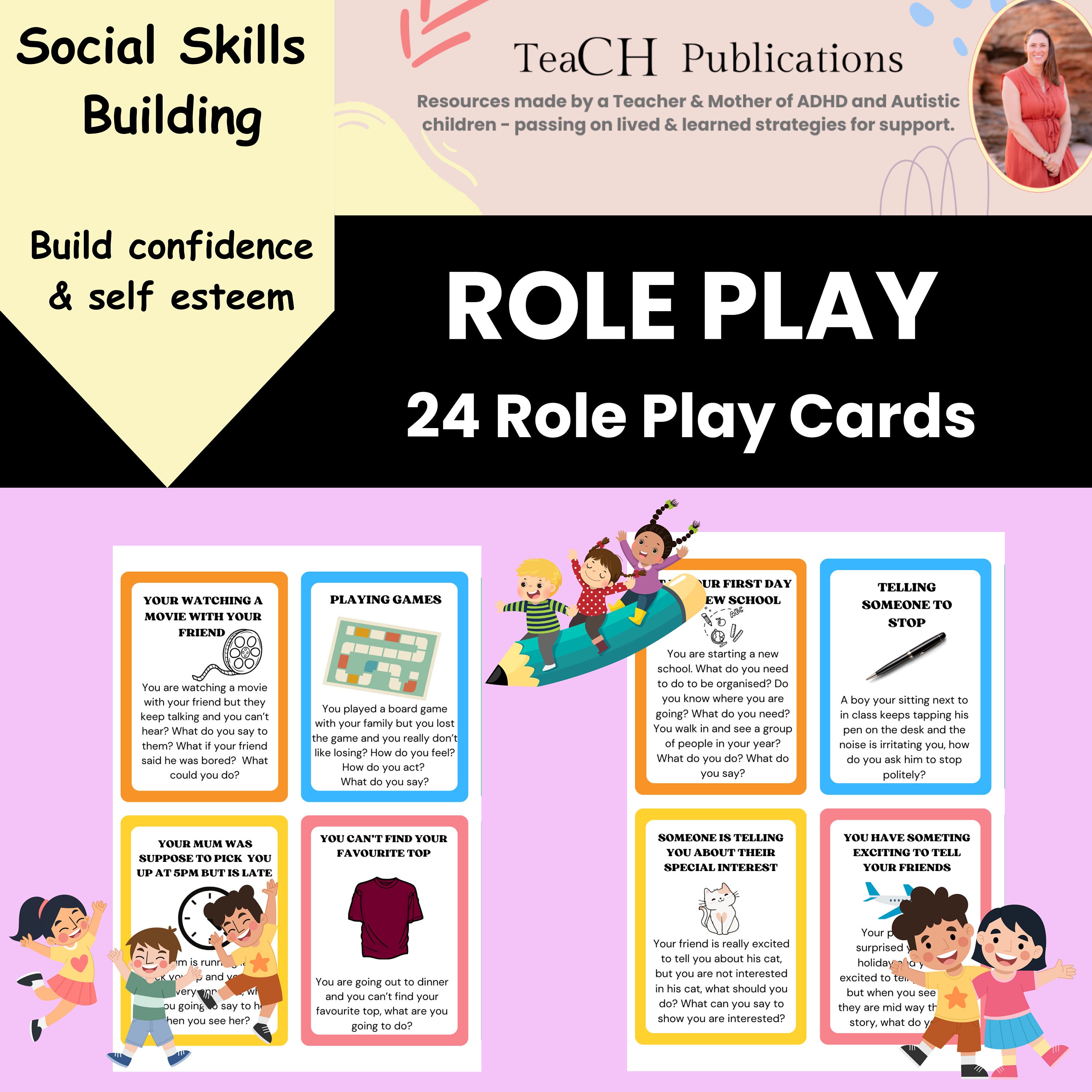 Social Skills Role Playing - Autism Helper Building Self Esteem and ...