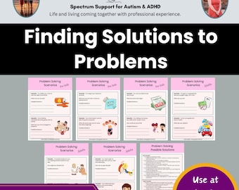 Problem Solving Scenarios: Social Skills Activity Cards Therapist ...