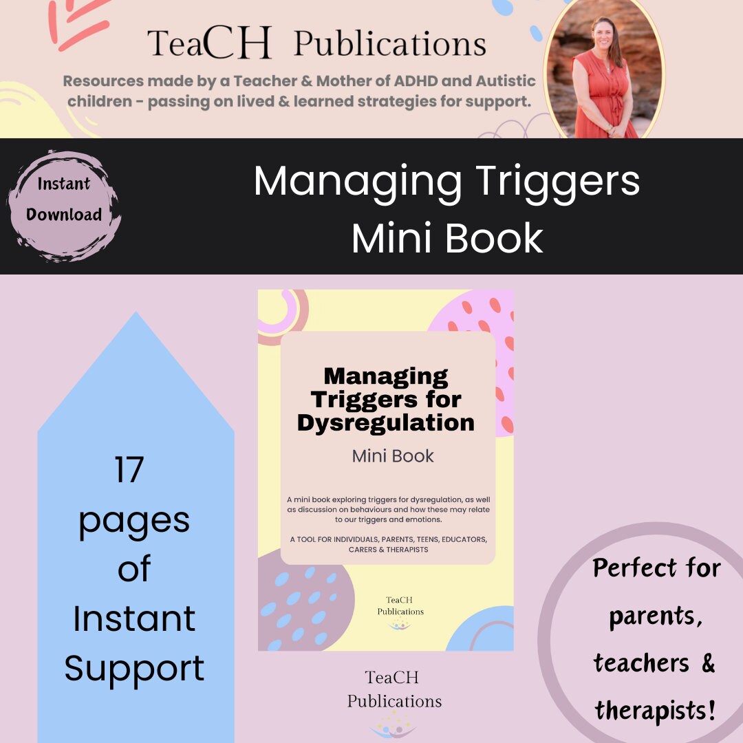 Managing Triggers Emotional Regulation Mini Book Autism Spectrum ...