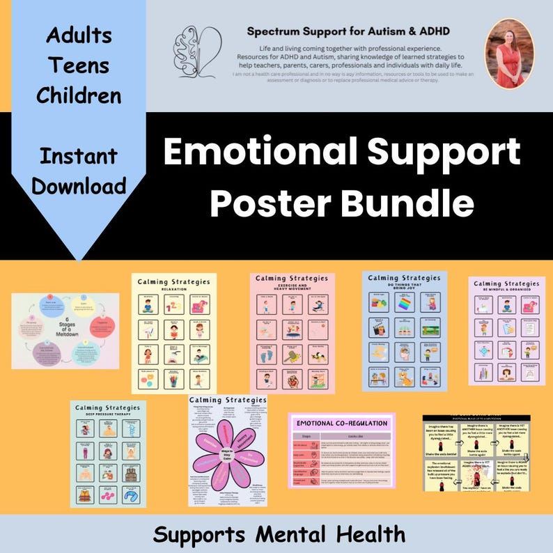Coping Skills Bundle - Support for Emotional Regulation & Executive ...