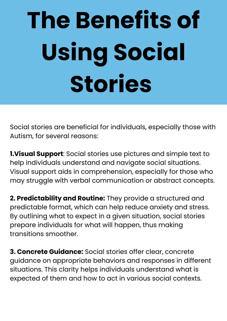 Sensory Overload Social Story: Autism Visual Support (PDF) - Etsy