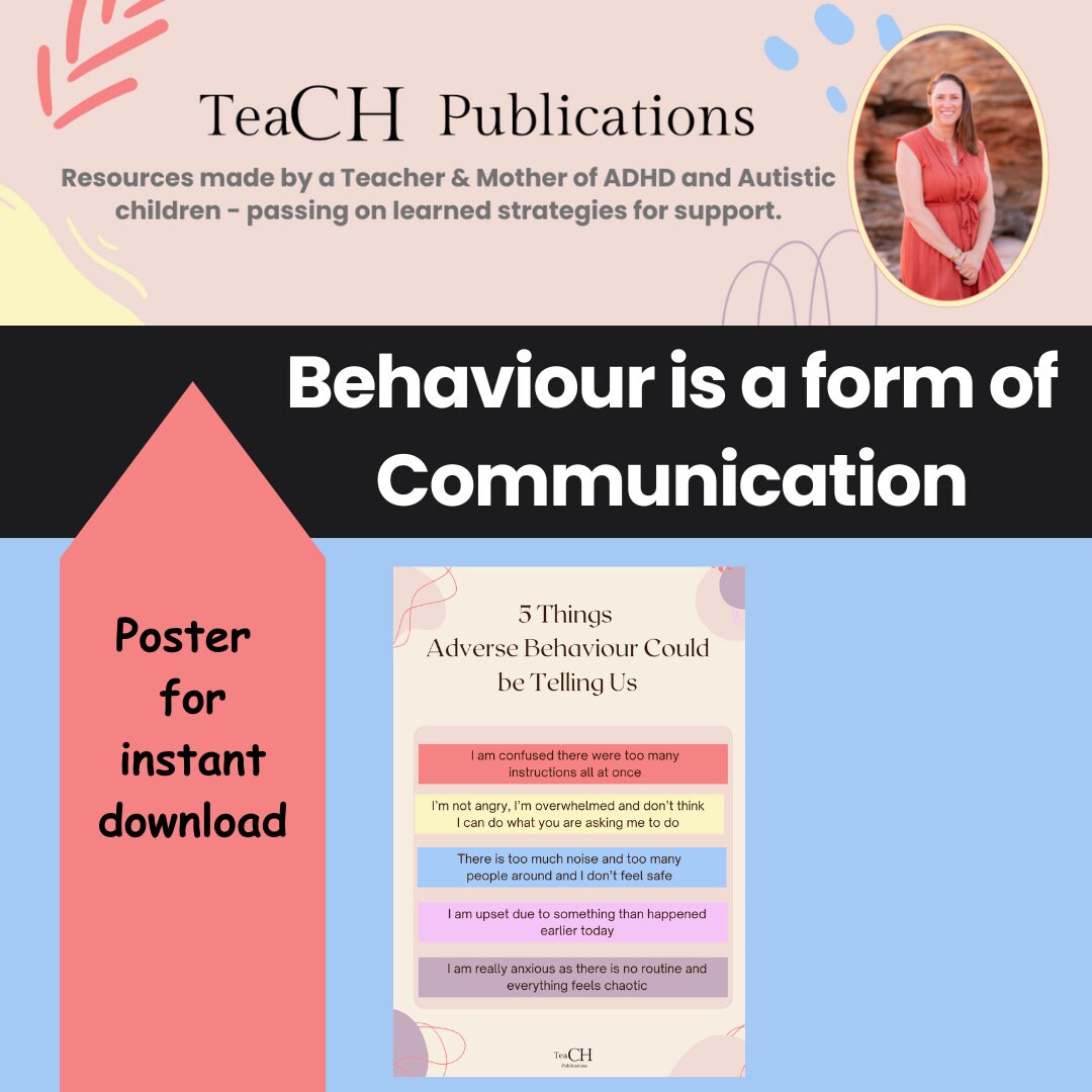 Emotional Support Poster for Neurodivergent and Mental Health Awareness ...