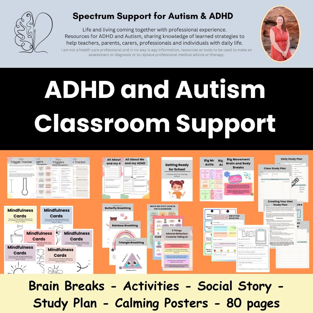 ADHD Autism Classroom Support: DBT Skills, Calming Corner (digital ...