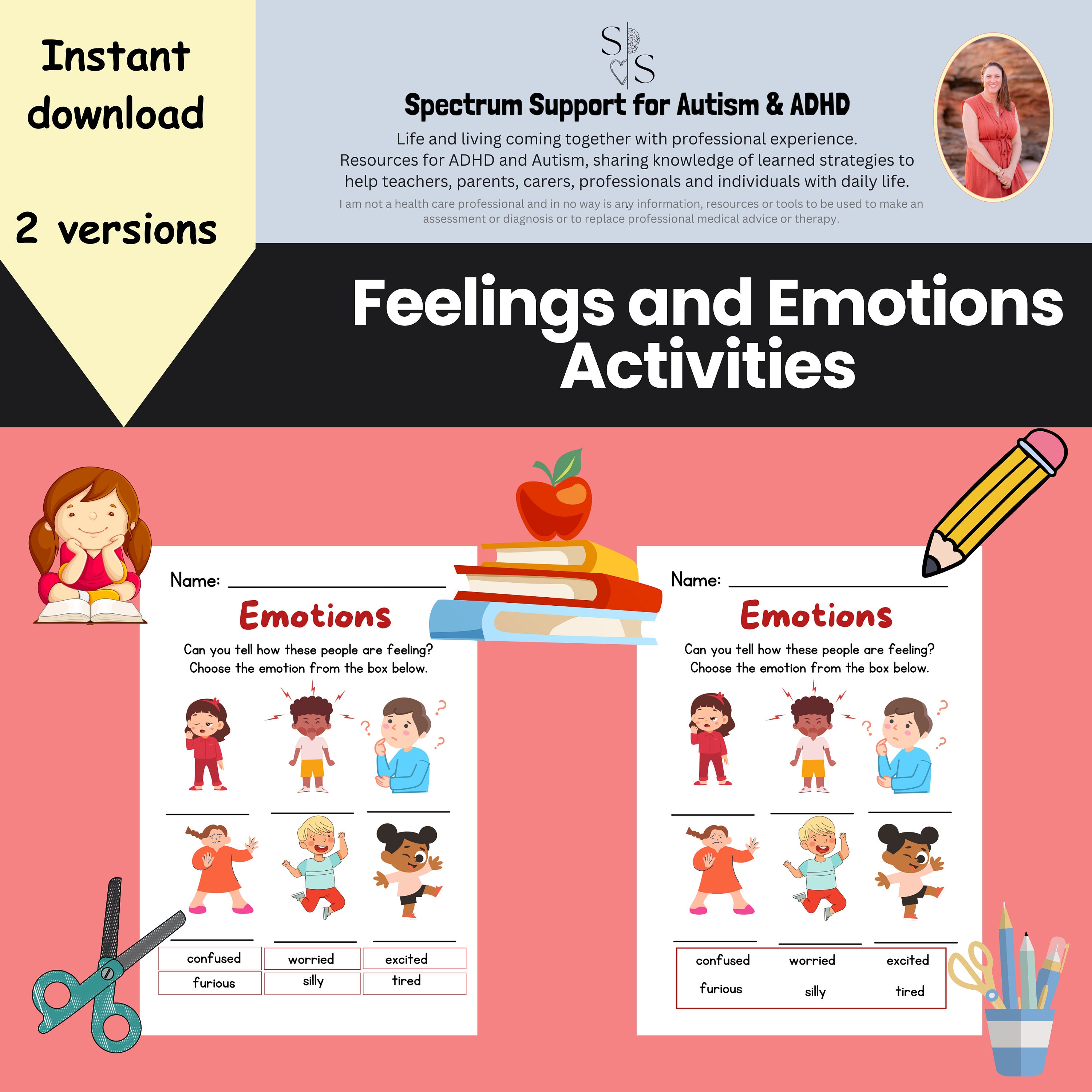 Hoja De Trabajo Para Identificar Emociones Hojas De Trabajo De