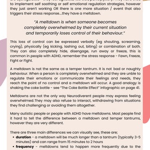 Meltdown Book - Emotional Support Therapy Tool for ADHD, Autism ...