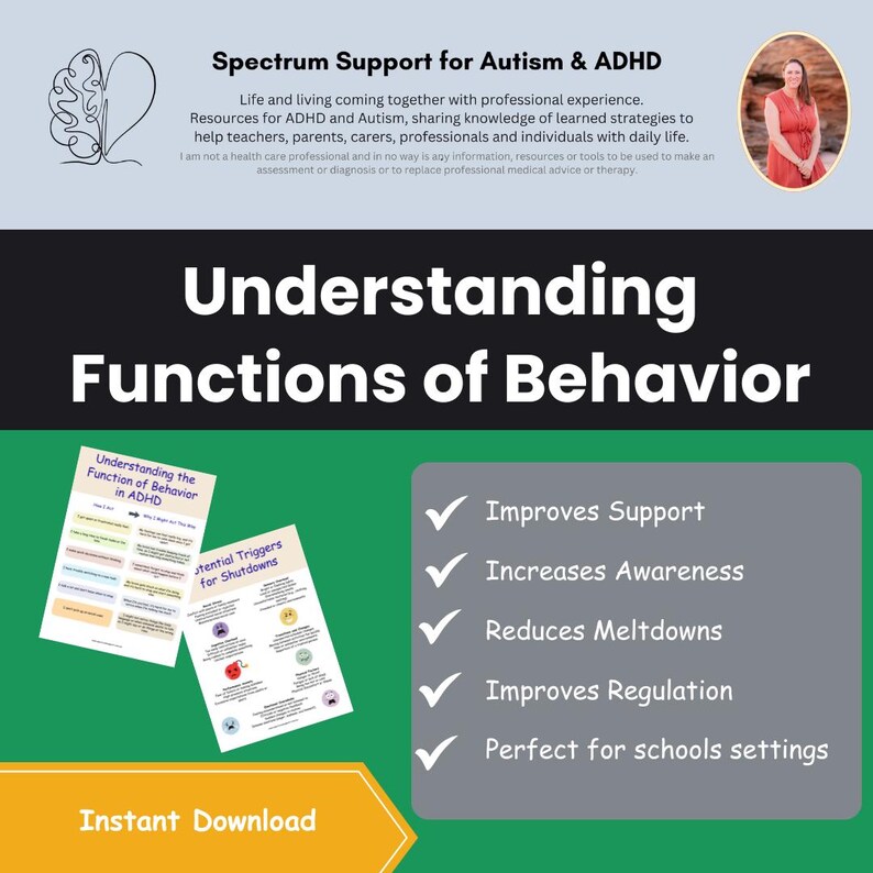 ADHD Behavior Cheat Sheet Explains Understand Common Reasons or ...