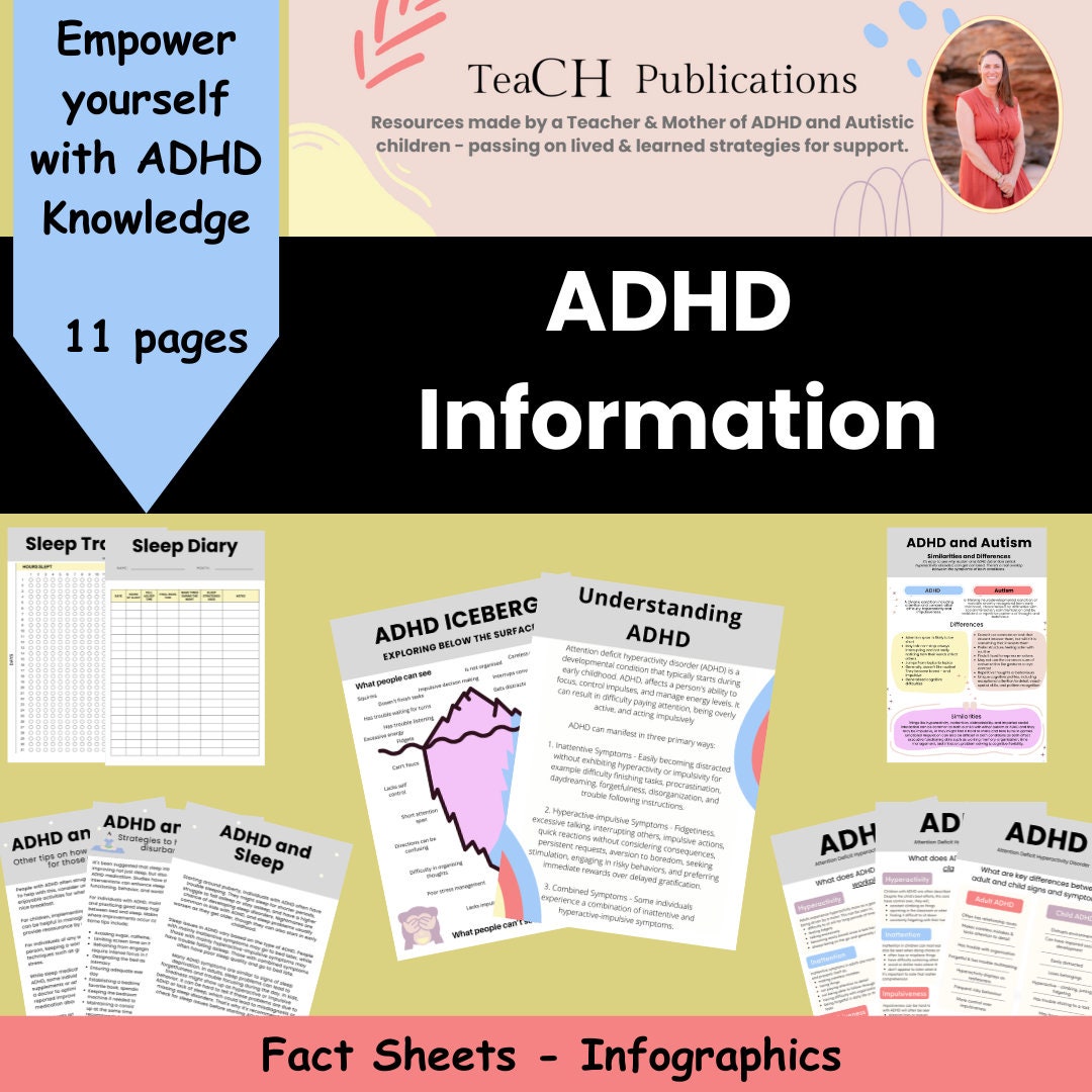 ADHD Iceberg Therapist Handouts Support for ADHD Parent Help Therapy ...