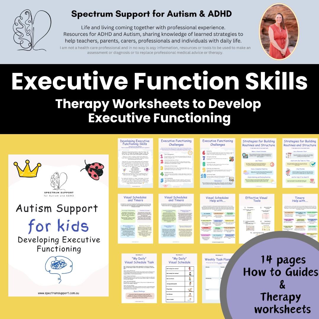 Executive Functioning Activities Autism Spectrum Help Organization ...