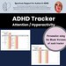 ADHD Digital Planner Symptom Tracker Support for ADHD School Psychology ...